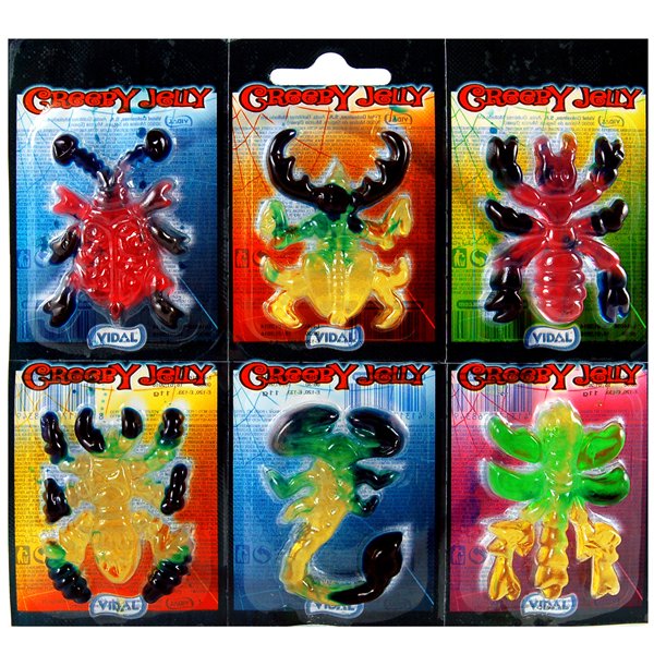 Creepy Shaped Jelly Sweets - Vidal 6 Pack – Jessica's Sweets
